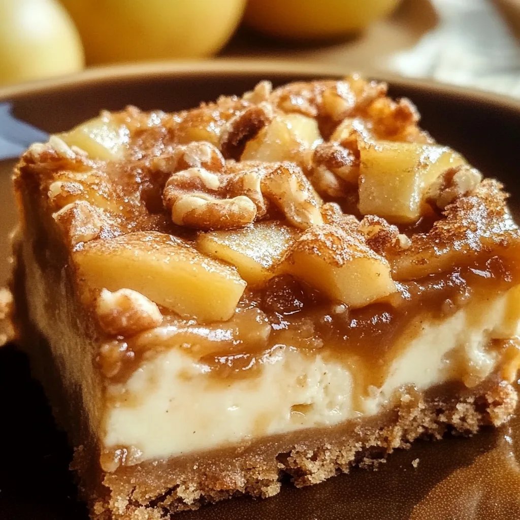 Caramel Apple Cheesecake Bars - Quickbitehub